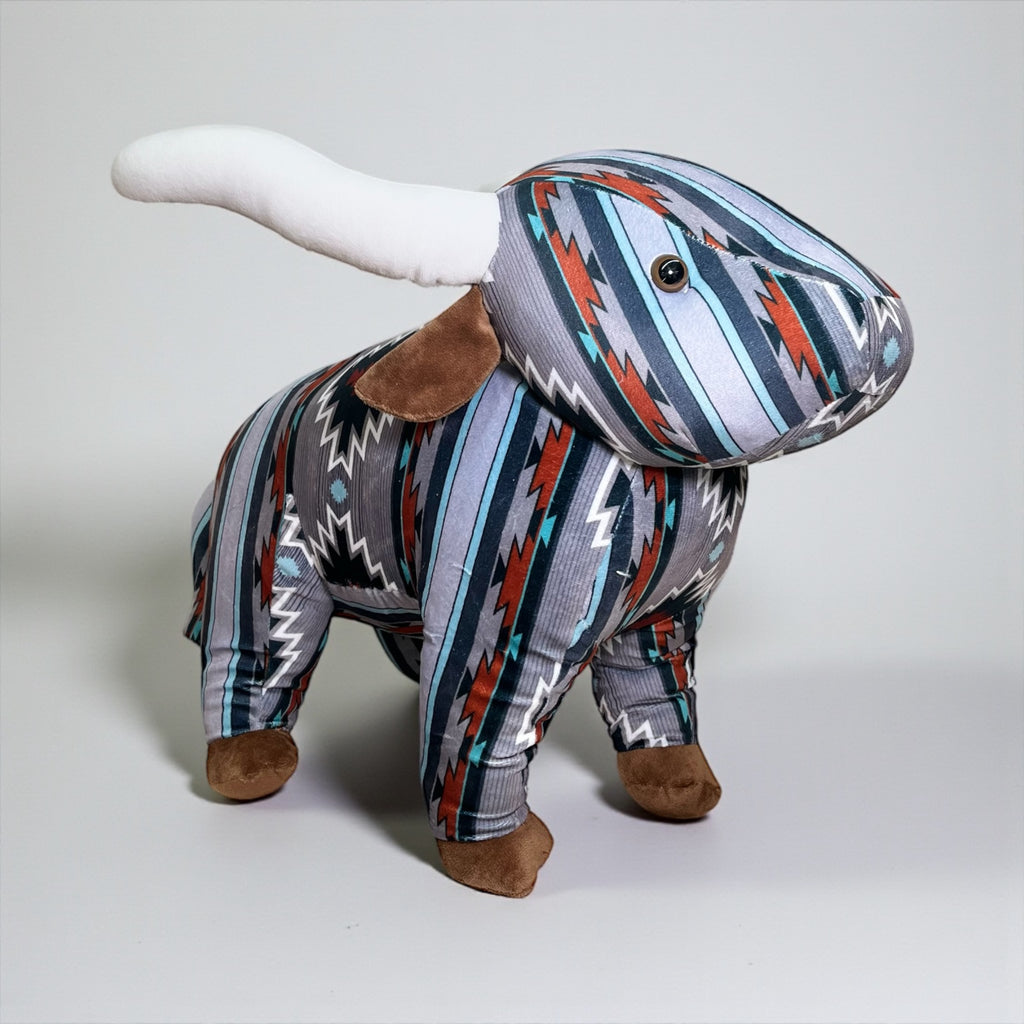 Large farm pal - gray Aztec longhorn – Western Linens