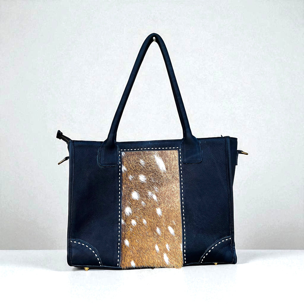 Jan axis hide Tote bag – Western Linens