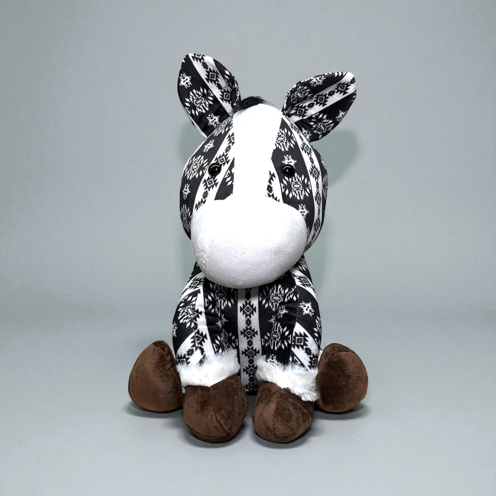 Large farm pal - black Aztec horse – Western Linens